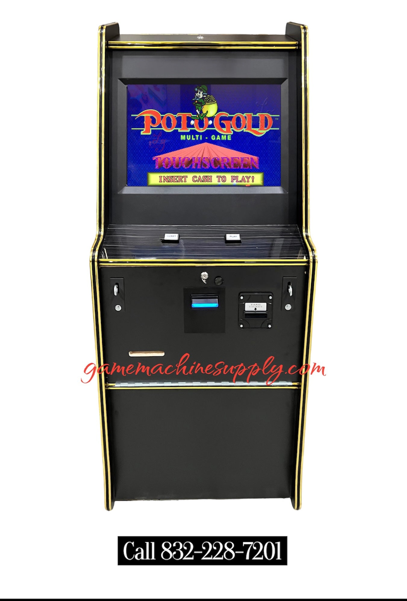 (Premium) Pot O Gold, Keno 510 Stand-Up Cabinet Game Machine with Wide