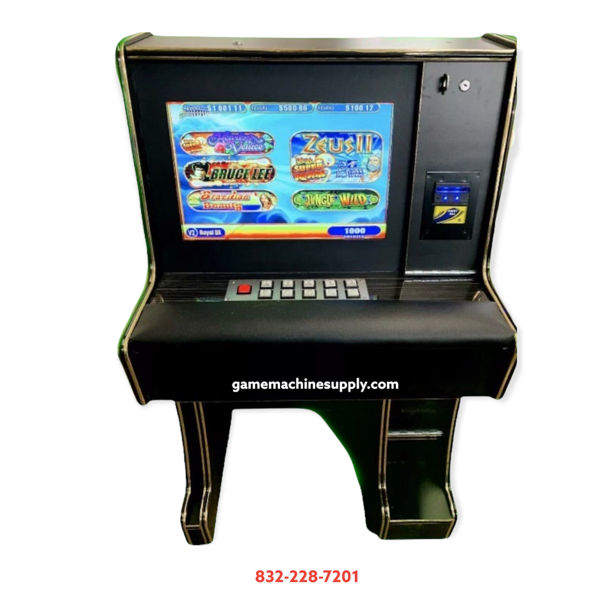 Blue Bird 5 Games-in-1 with Wide 22" Touch Screen Game Machine